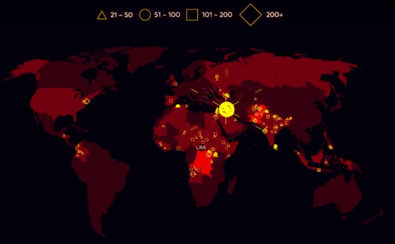 15 Years Of Terror: This Amazing Time-Lapse Map Shows Terrorist Attacks ...