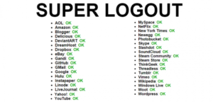 A Super Logout Website