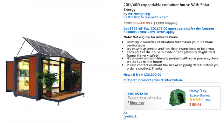 Tiny-Home Craze Spreads To Amazon, You Can Now Buy This $24k Solar ...