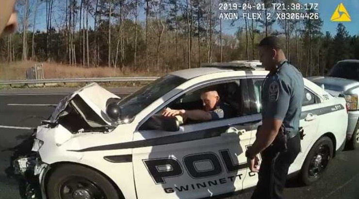 Distracted Cop Crashed Watching GTA Clips While Driving — Puts Woman in ...